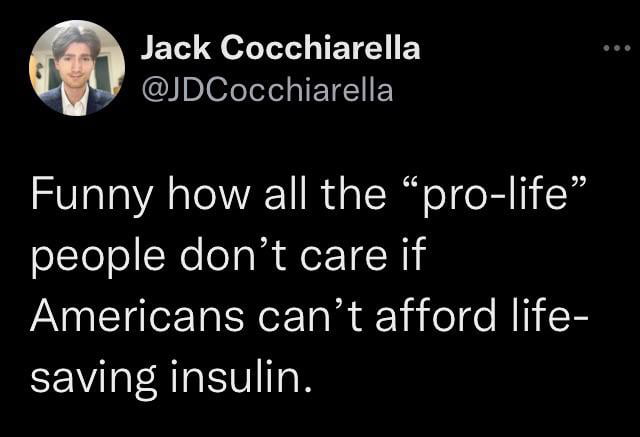 "Pro-life" GQP wants diabetics dead if they are poor - 9GAG