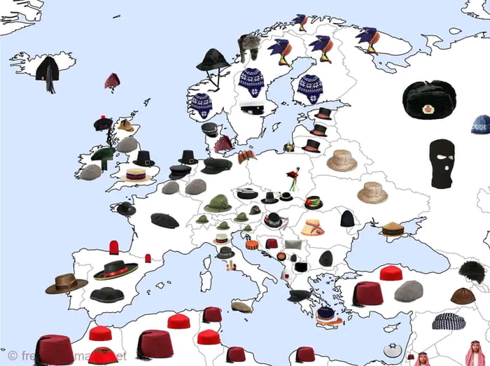 Traditional hats of Europe - 9GAG