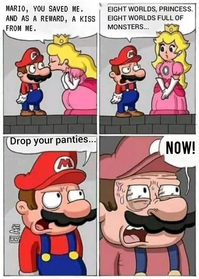 The more human side of Mario - 9GAG