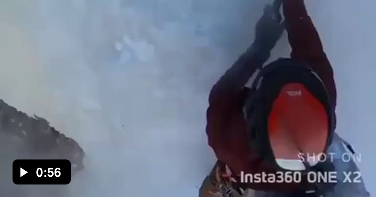 Snow Wind over a cliff, Hang On - 9GAG