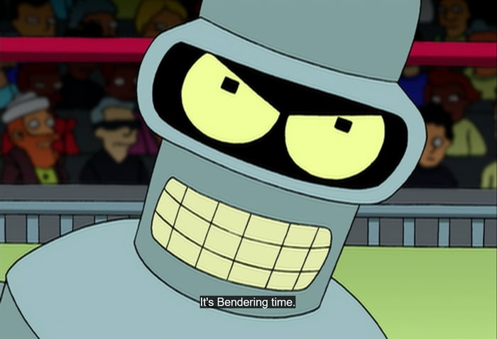 My favorite Futurama moment was when Bender fighting Destructor, he ...