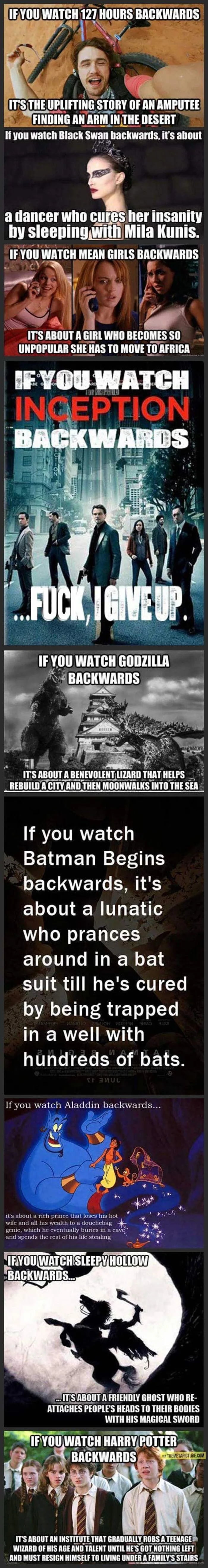 Watching movies backwards - 9GAG