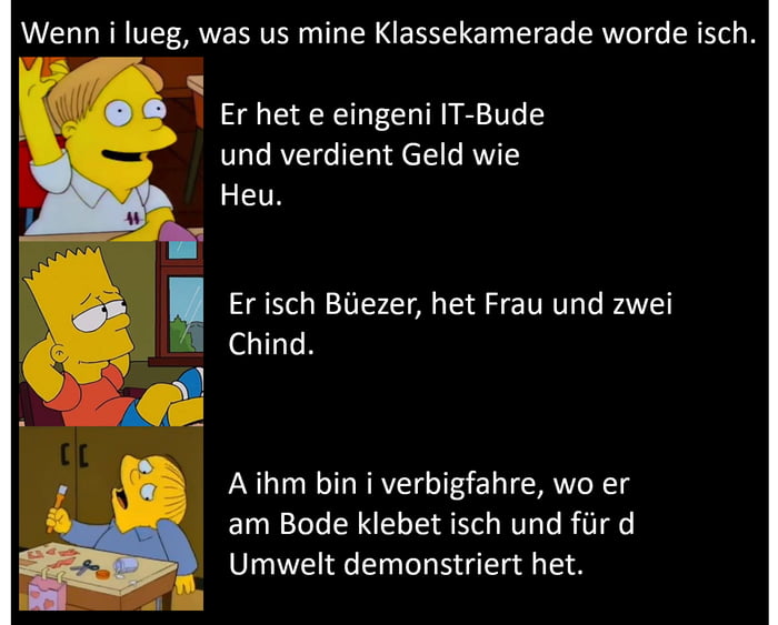 Wenigstens eine, wos weniger wiit bracht het. - 9GAG