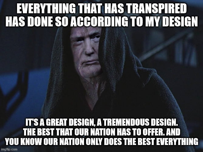 "Somehow... Trumpatine has returned." - 9GAG