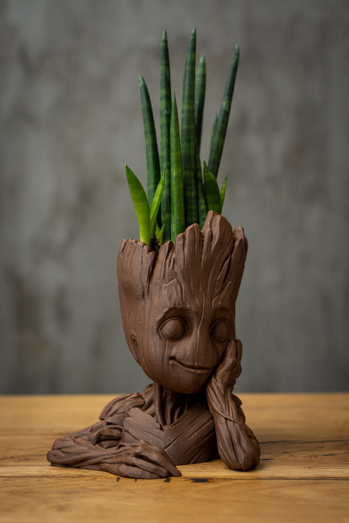 My Baby Groot 3D print with wood infused filament - 9GAG