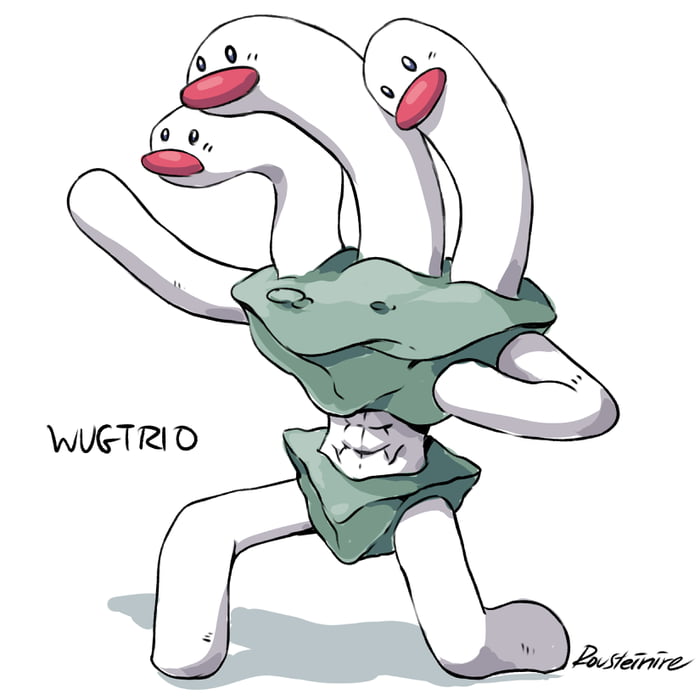 Wugtrio by Rousteinire (Me!) - 9GAG