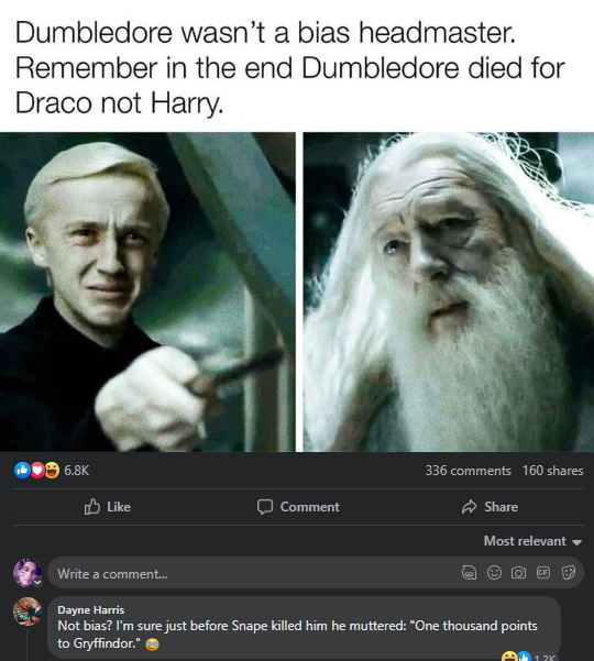 Snape Kills Dumbledore Meme