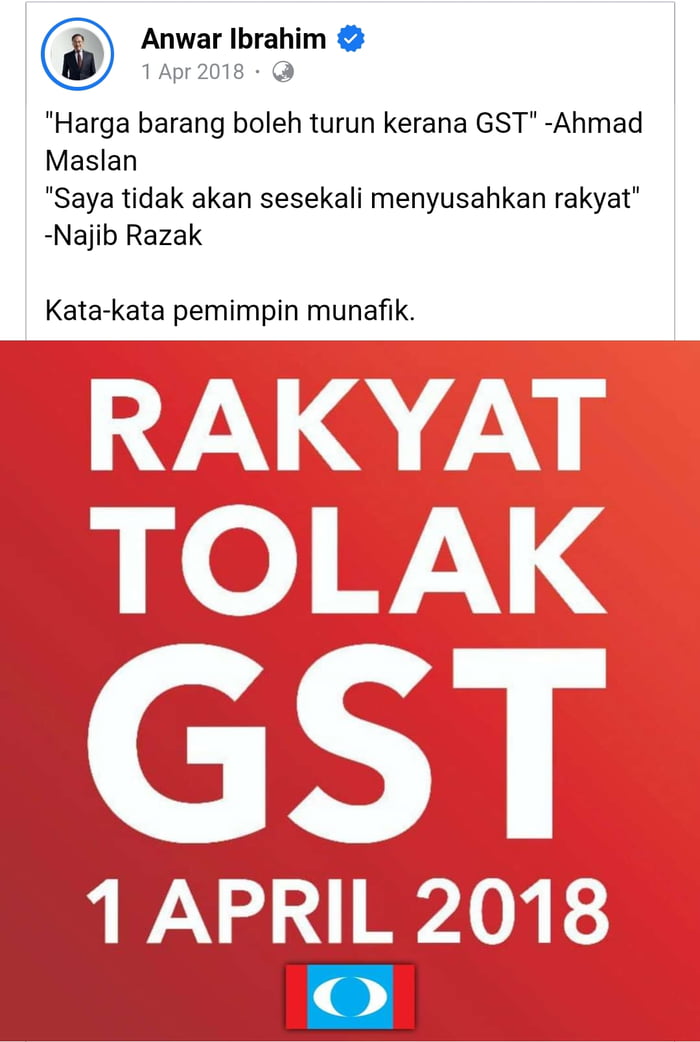 RAYKAT TOLAK SST 8% 1 MAC 2024 - 9GAG