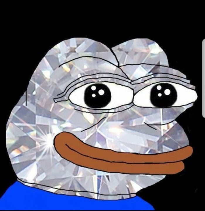 This is the ultra rare Diamond Pepe. It only appears every 20,000,000 ...
