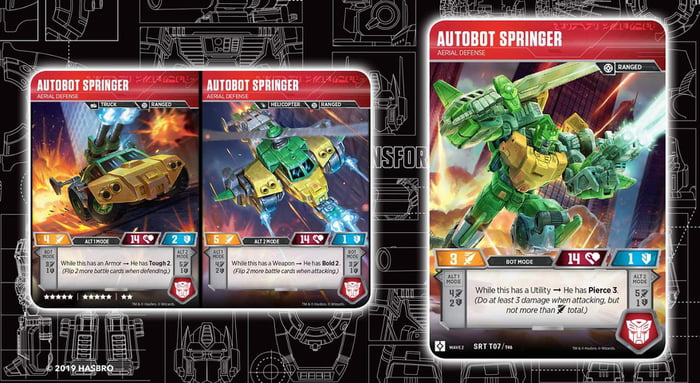 3 sided cards in Transformers TCG - 9GAG