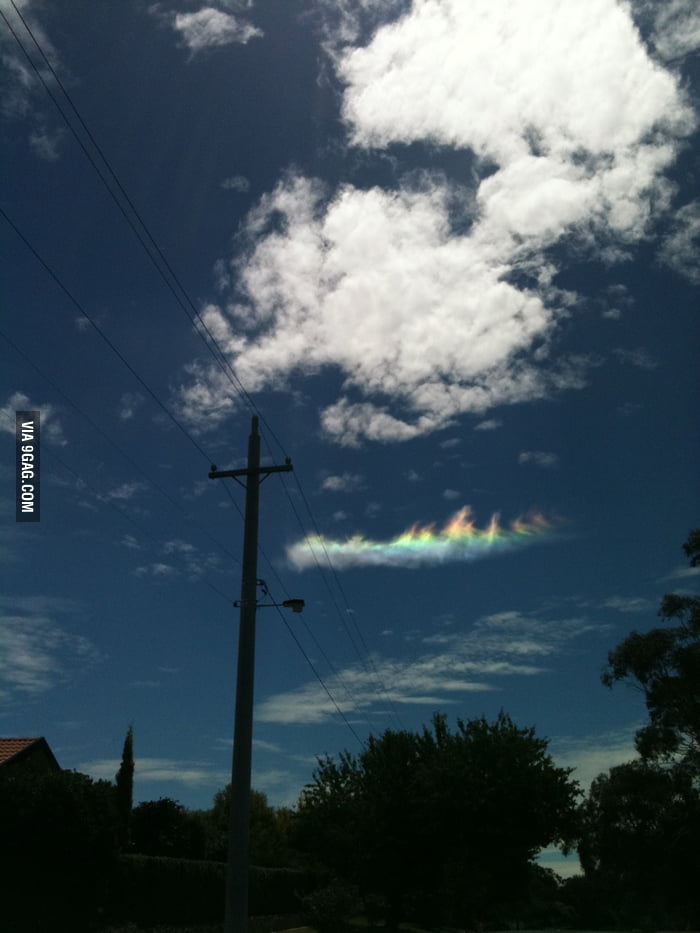 A rainbow cloud - 9GAG