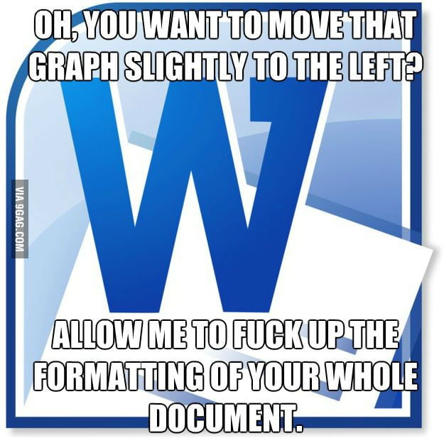 Scumbag MS Word... - 9GAG