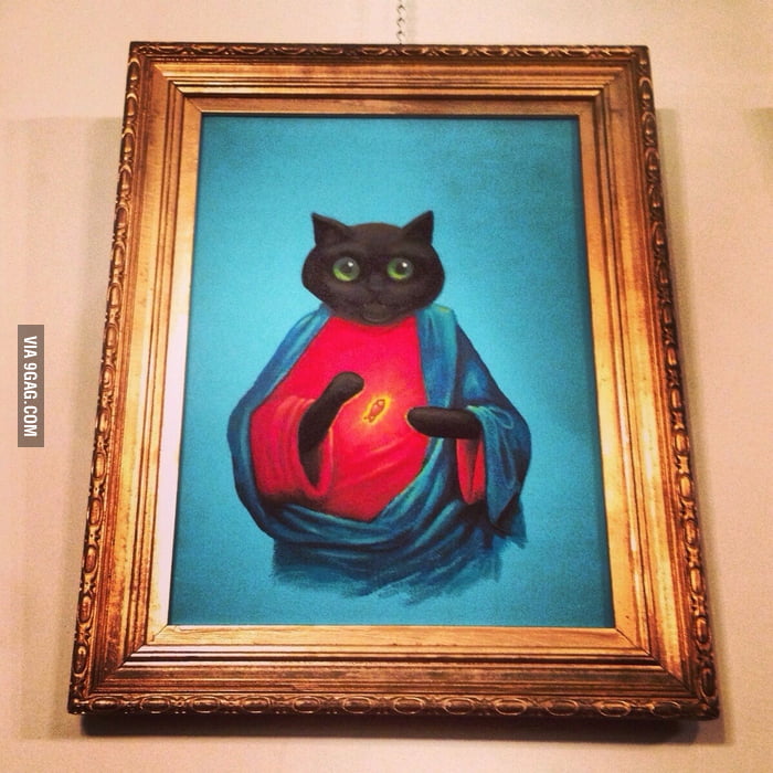 Cat Jesus Portrait - 9GAG