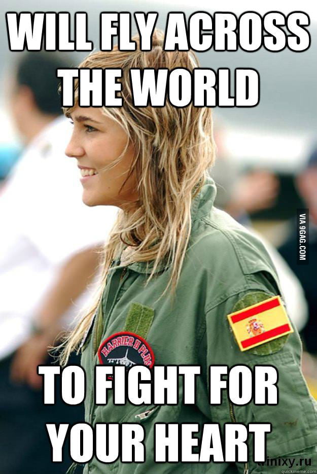 Ridiculously photogenic female fighter pilot - 9GAG