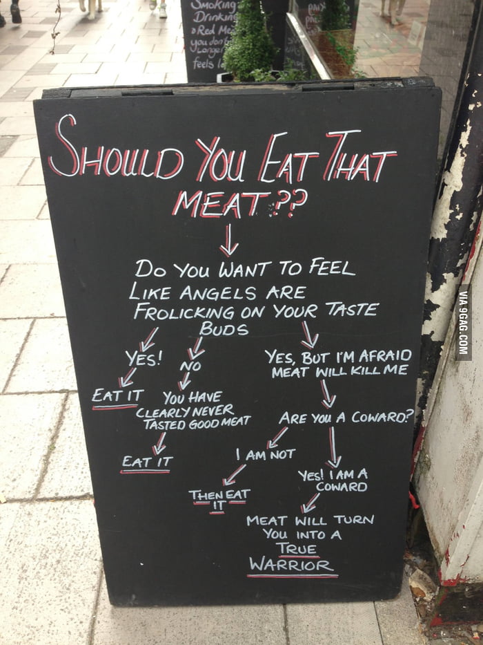 Should you eat that meat? - 9GAG