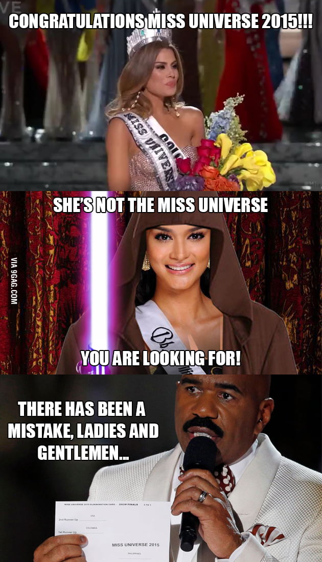 The Force was strong with Miss Philippines! - 9GAG