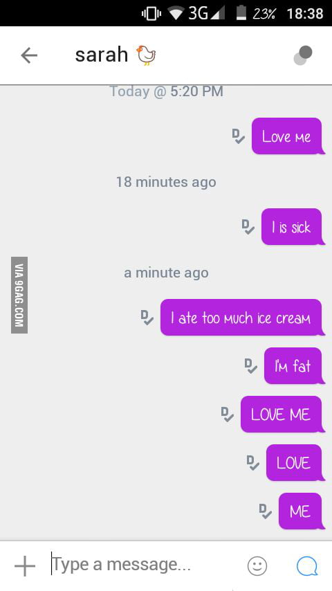 I spam my girlfriend with texts like these when she's sleeping. (long ...