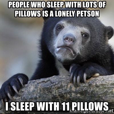 I hug my pillow and imagine its my crush. It makes me feel more ...