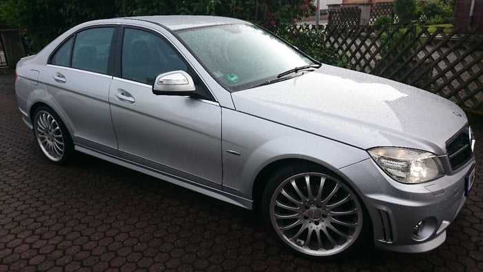 W204 with Carlsson rims and c63 Bodykit - 9GAG