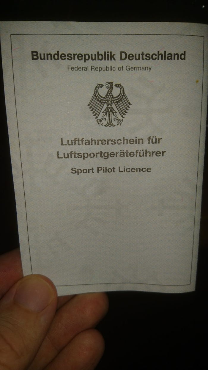 Pilot Licence? Not accurate enough for our beloved German bureaucrats ...