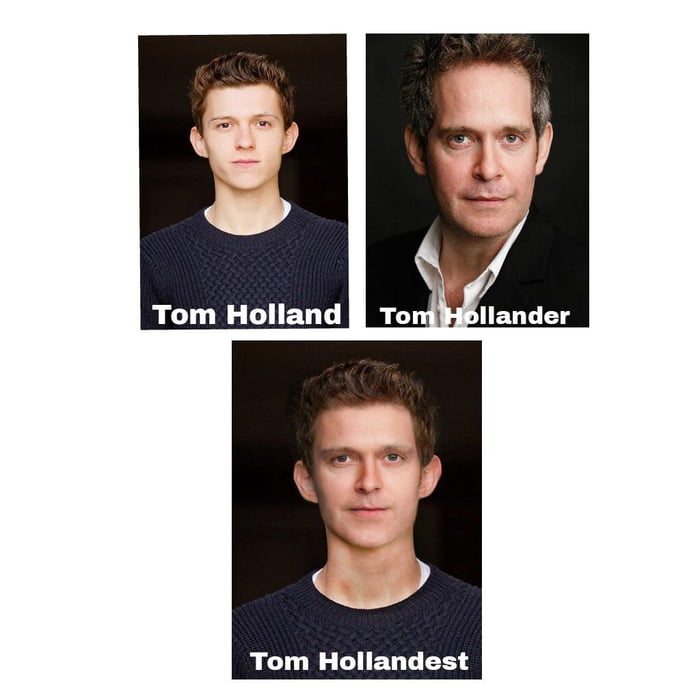 The three levels of Tom Holland. - 9GAG