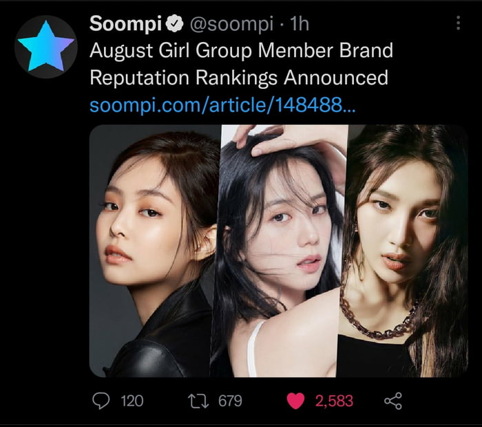 August Girl Group Brand Reputation Rankings - 9GAG