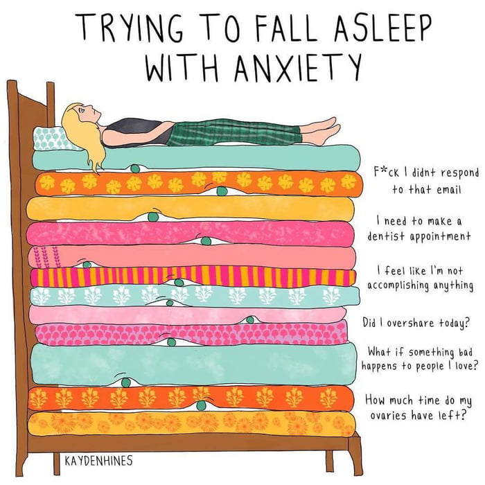 Comics: Trying to Fall Asleep with Anxiety - 9GAG