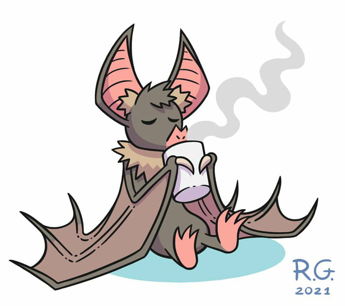 Little bat siping hot coffee - 9GAG