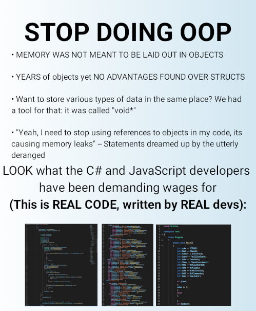 STOP DOING OOP - 9GAG