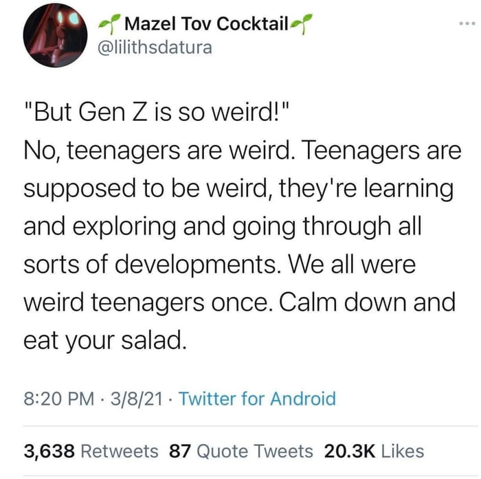 I'm a Gen X'er, and I still SMH when people start whining about ...