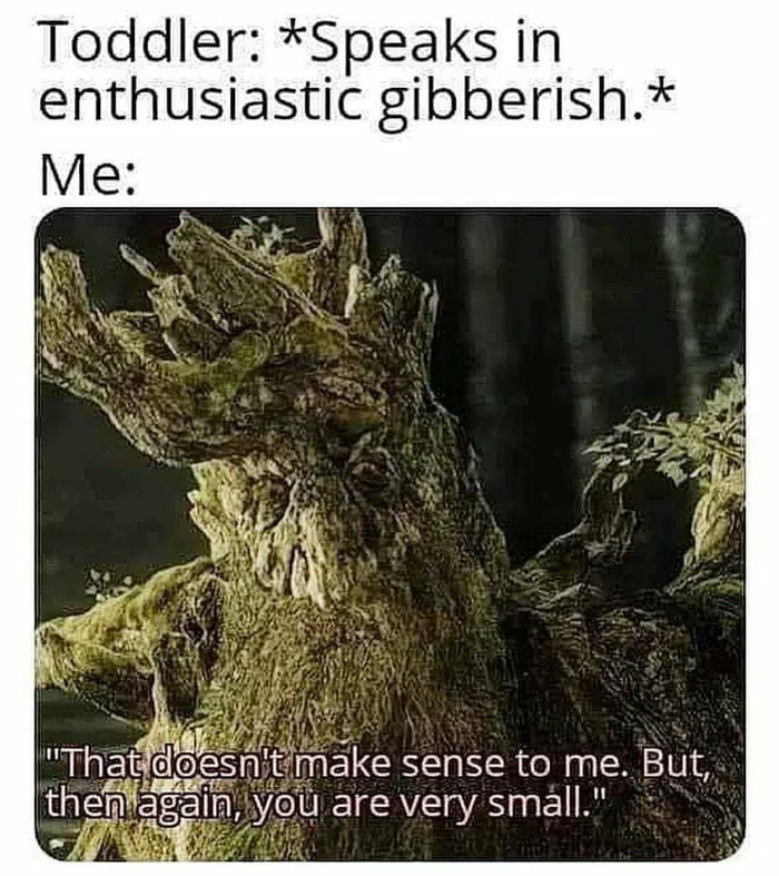I don't have a toddler. This is recycled. I was the first to meme ...