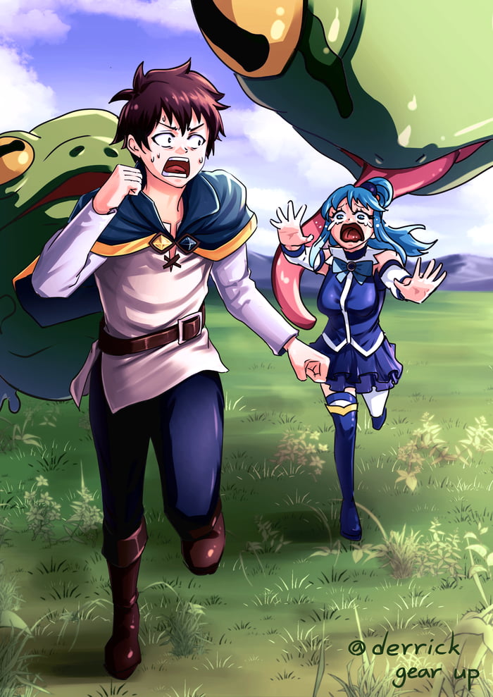 Fanart) Kazuma & Aqua - 9GAG