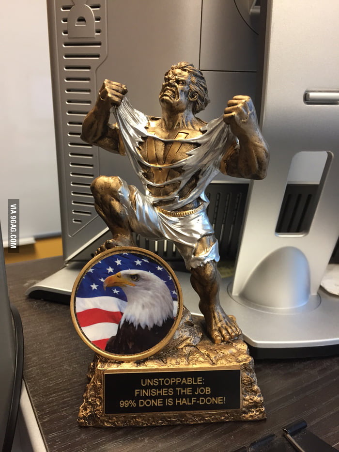 Someone won this ridiculously awesome trophy. - 9GAG