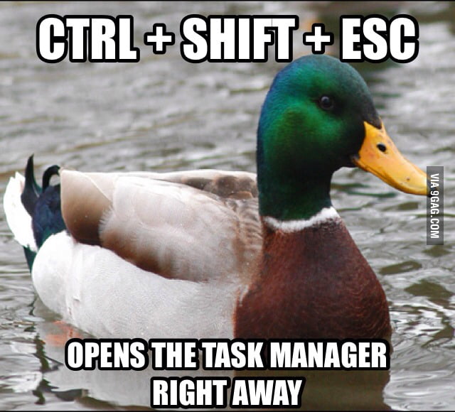 No more ctrl + alt + delete. - 9GAG