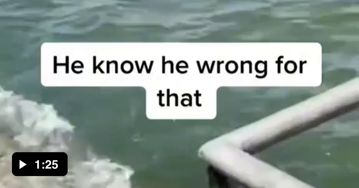 Being pushed into the water is scary but some people don't care Pt.1 - 9GAG