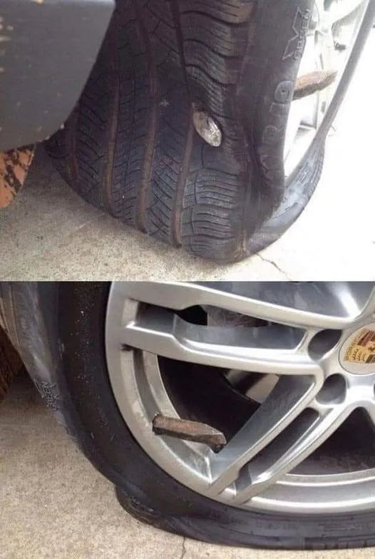 Guys I'm not sure but I think I have a flat tire - 9GAG
