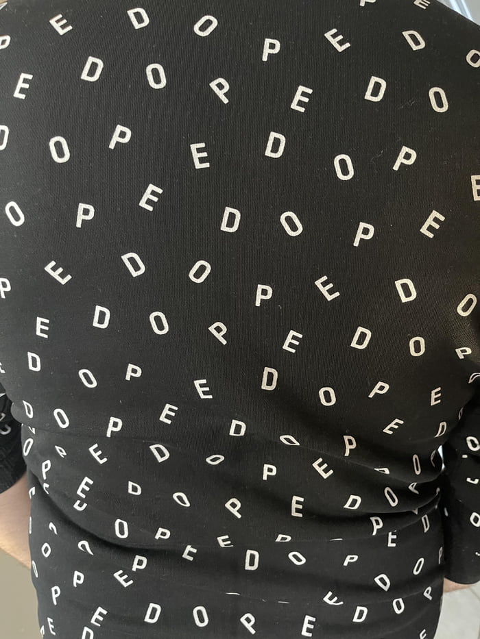 Sweater is suppose to spell “dope” all over it but also “pedo” - 9GAG