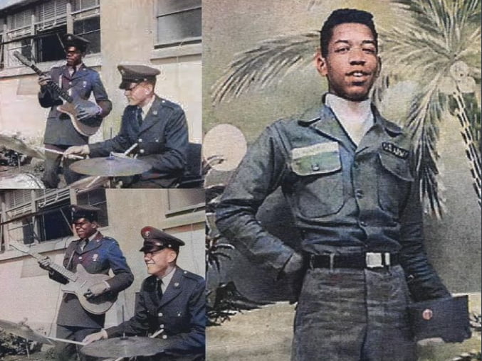 A 19-year-old Jimi Hendrix during his time in the 101st Airborne ...