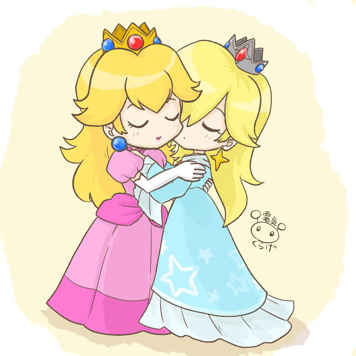 Peach and Rosalina hug. - 9GAG