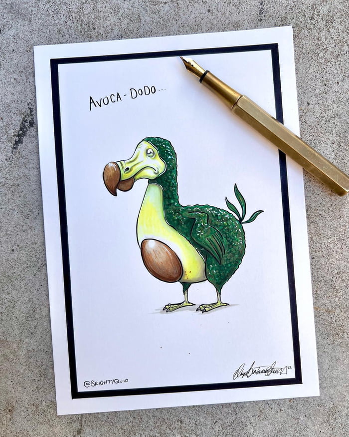 Avoca-Dodo - Ink Drawing - 9GAG