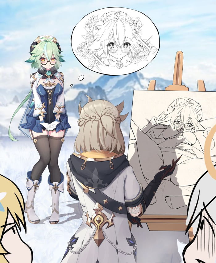 Albedo is finally hitting the puberty phase - 9GAG