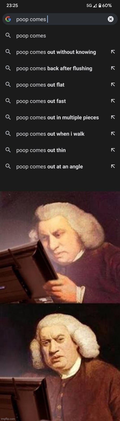 I searched for a comic with the key words "poop comes from there" (don't judge I'll post it in ...