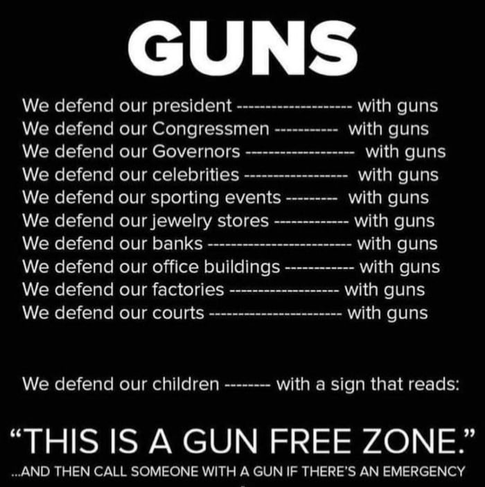 GUNS Are Used To PROTECT Everyone IMPORTANT Accept Our Innocent 