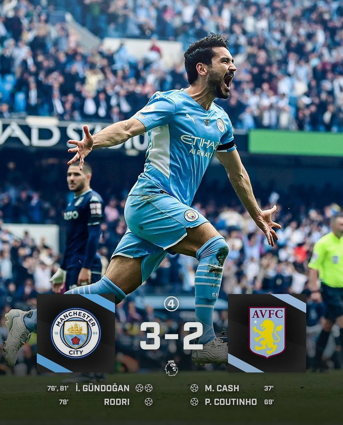 City score 3 goals in 5 minutes to come back from 0-2 and win the ...