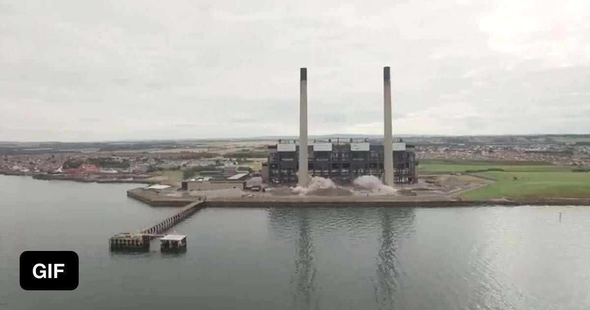 Demolition of a Power Plant was choreographed nicely - 9GAG