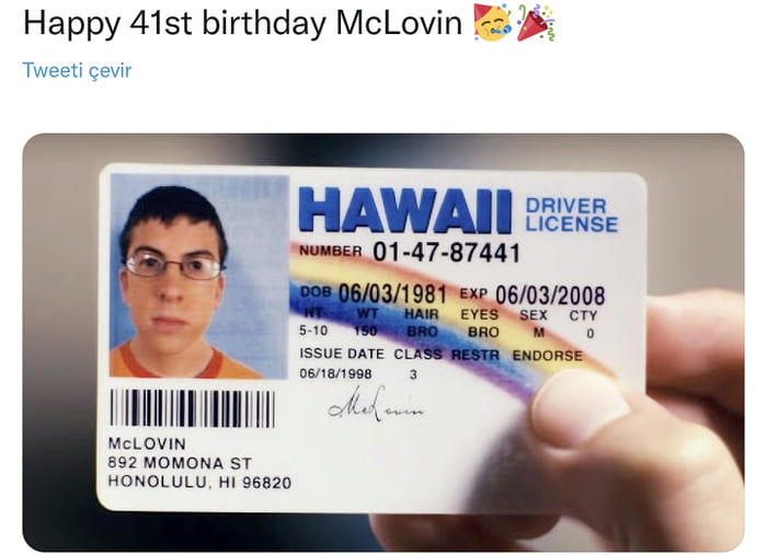 Happy Bday McLovin - 9GAG