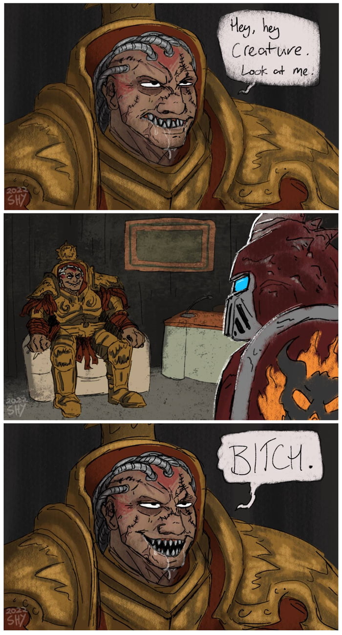 Angron trolling Argel Tal - 9GAG