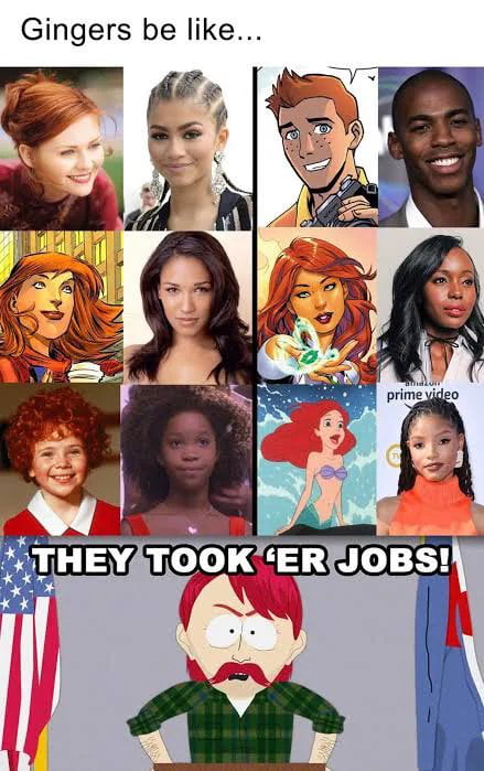 If you rumble the word GINGER the result will be NIGG**, now that makes ...