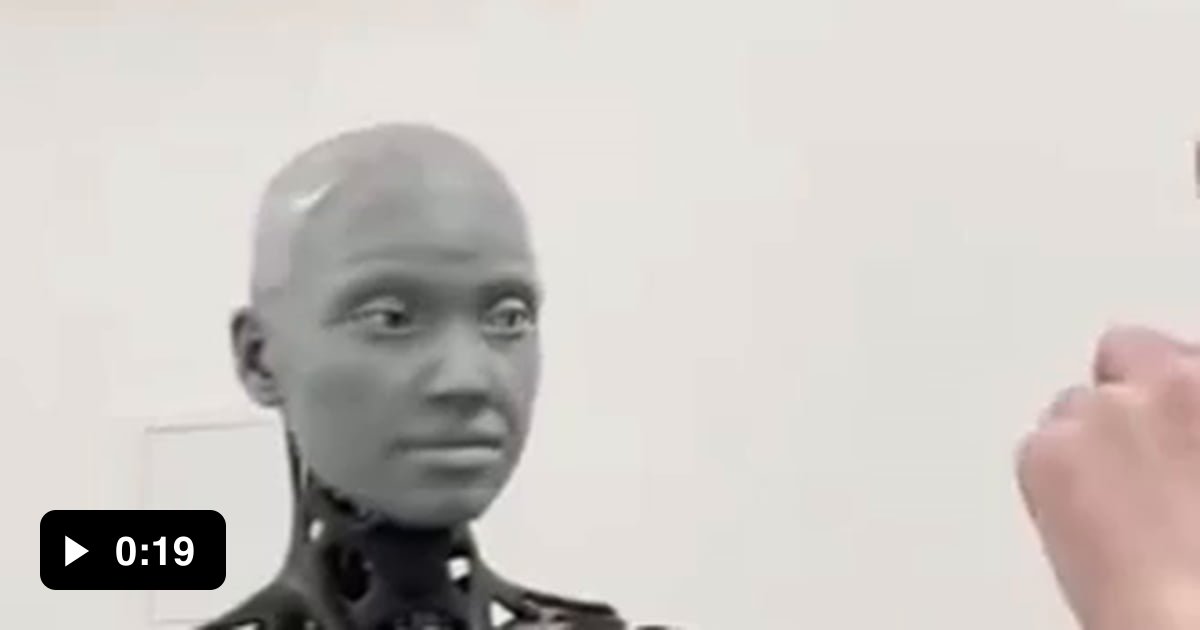 “Only two weeks to the launch of Ameca at CES 2022. Here's a clip of ...