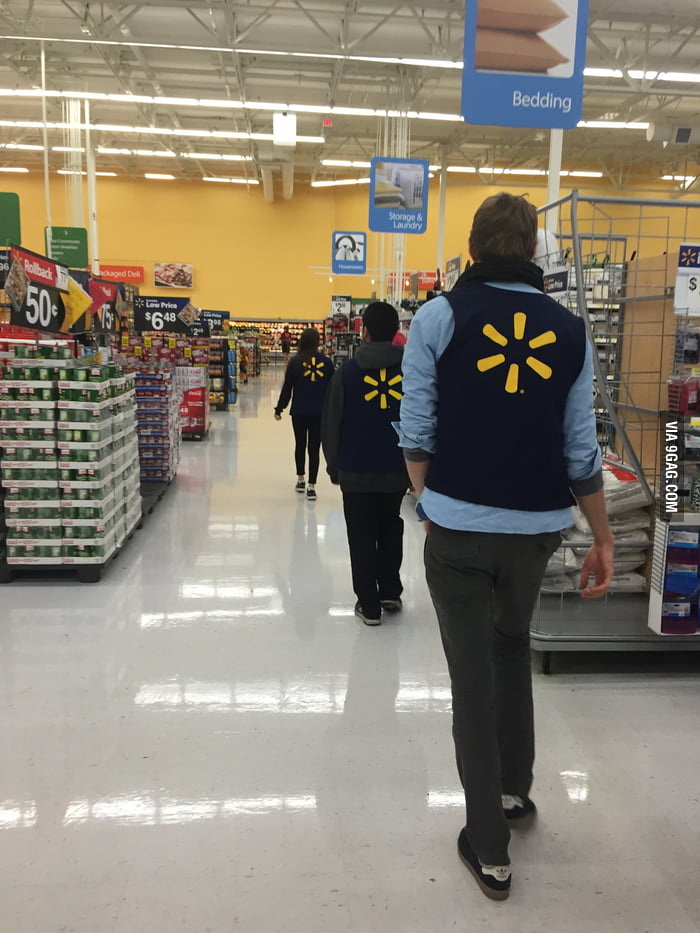 I started a Walmart train after asking where their ironing boards were ...